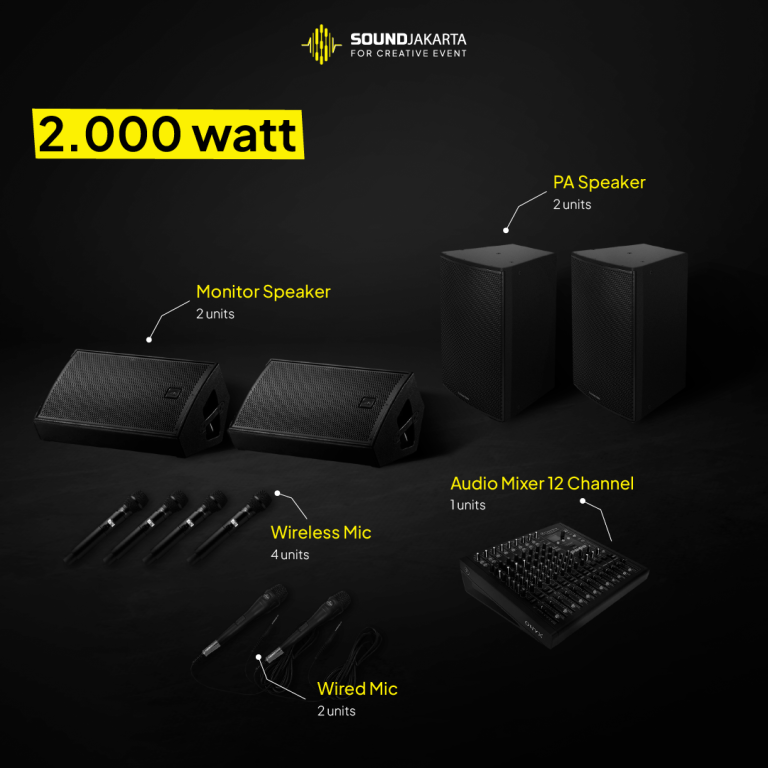 Price List / Daftar Harga Sewa Sound System, Band, Live Stream, & Lighting
