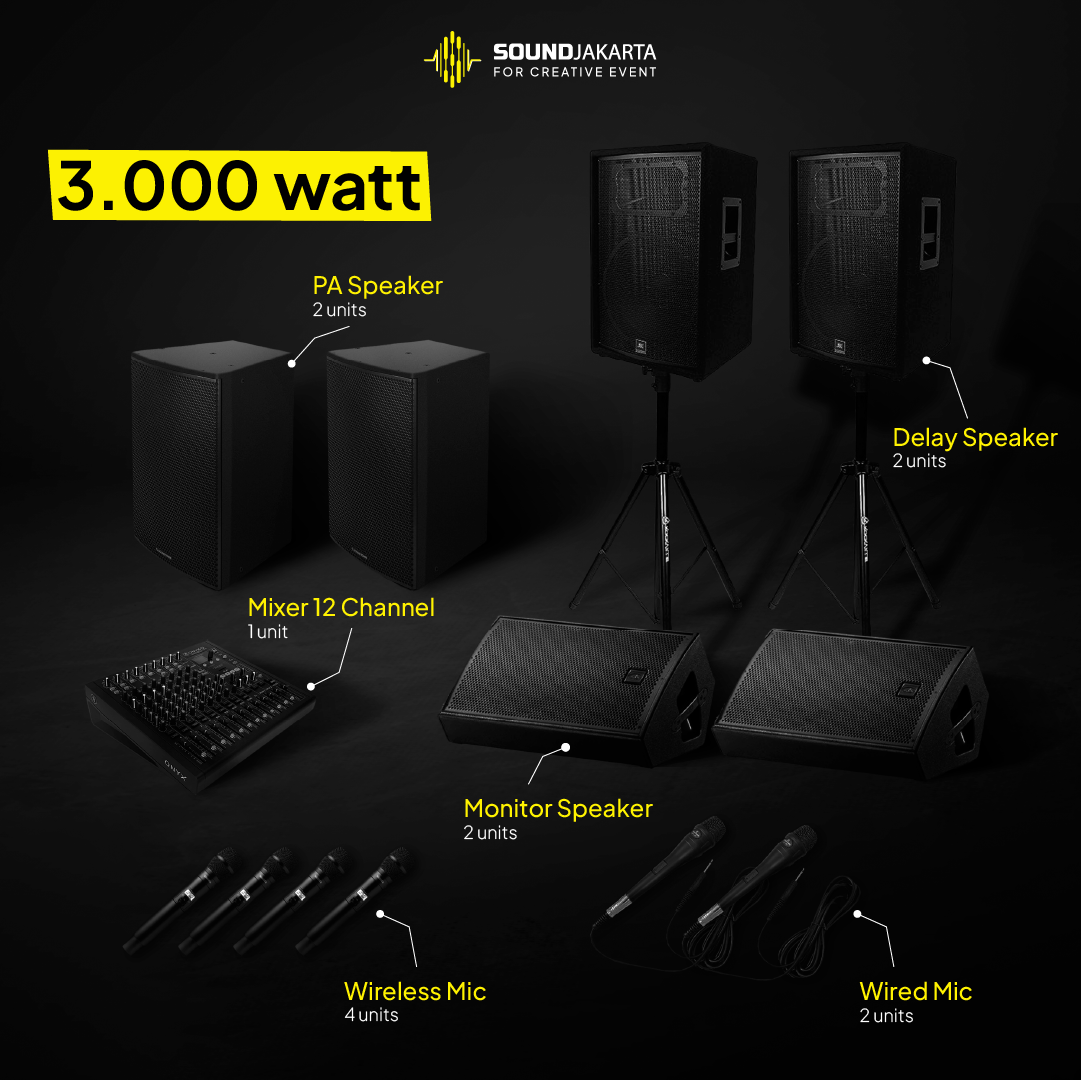 Price List / Daftar Harga Sewa Sound System, Band, Live Stream, & Lighting